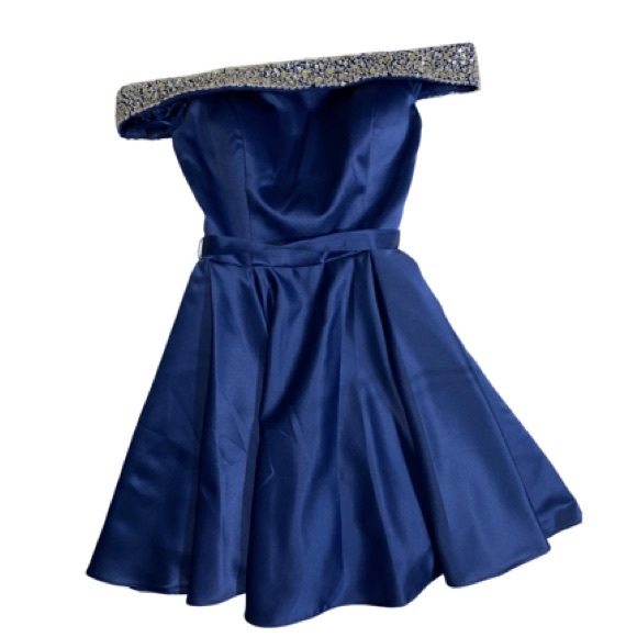 ed young | Dresses | Royal Blue Off The Soldier Dress | Poshmark